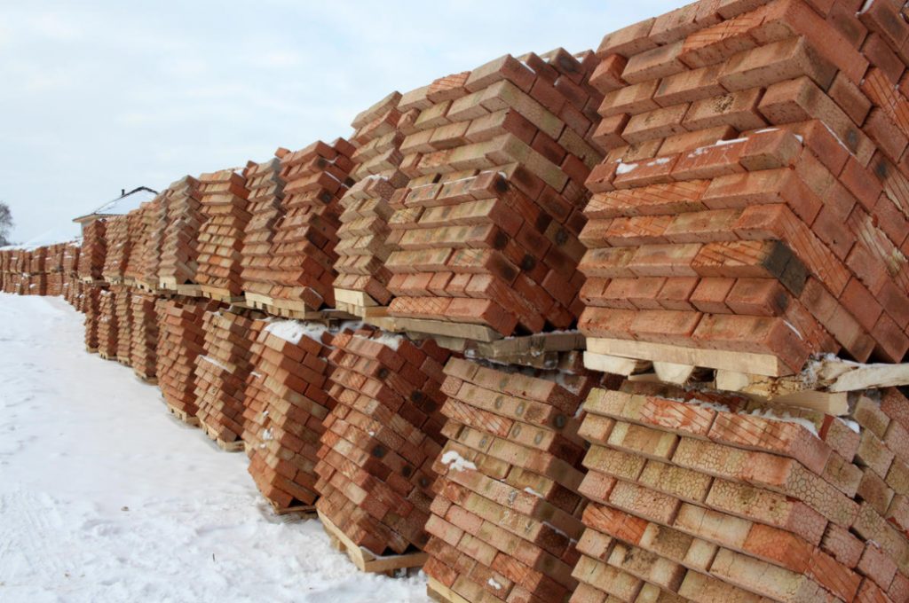 Winter Storage Of Construction Materials On The Site