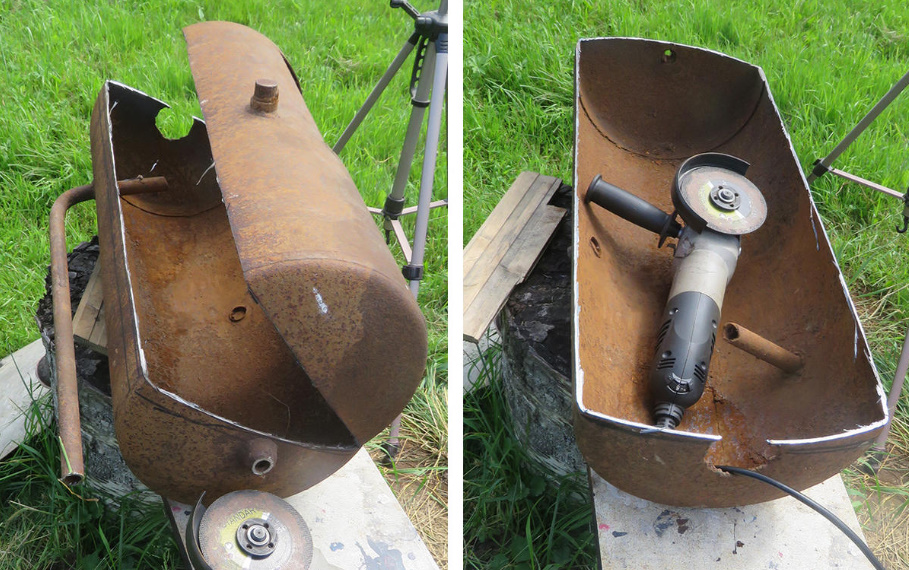 Barbecue From An Old Heating Boiler — With Your Own Hands